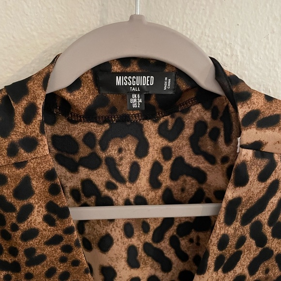 Missguided | Dresses | Missguided Leopard Print Smock Oversized Dress ...